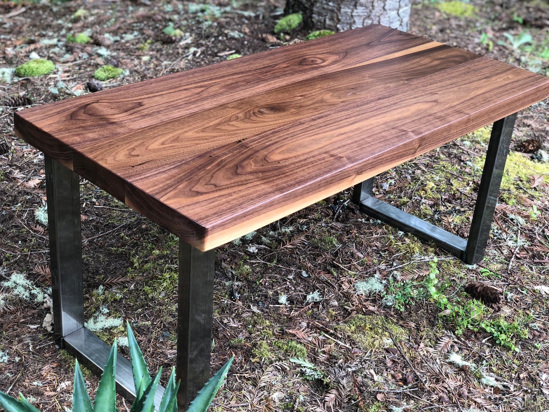 Walnut Coffee Table. Hardwood Coffee Table. Rustic Walnut Coffee Table ...