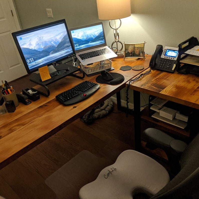 Add on Under-desk Shelf Addition Reclaimed Wood Fits - Etsy