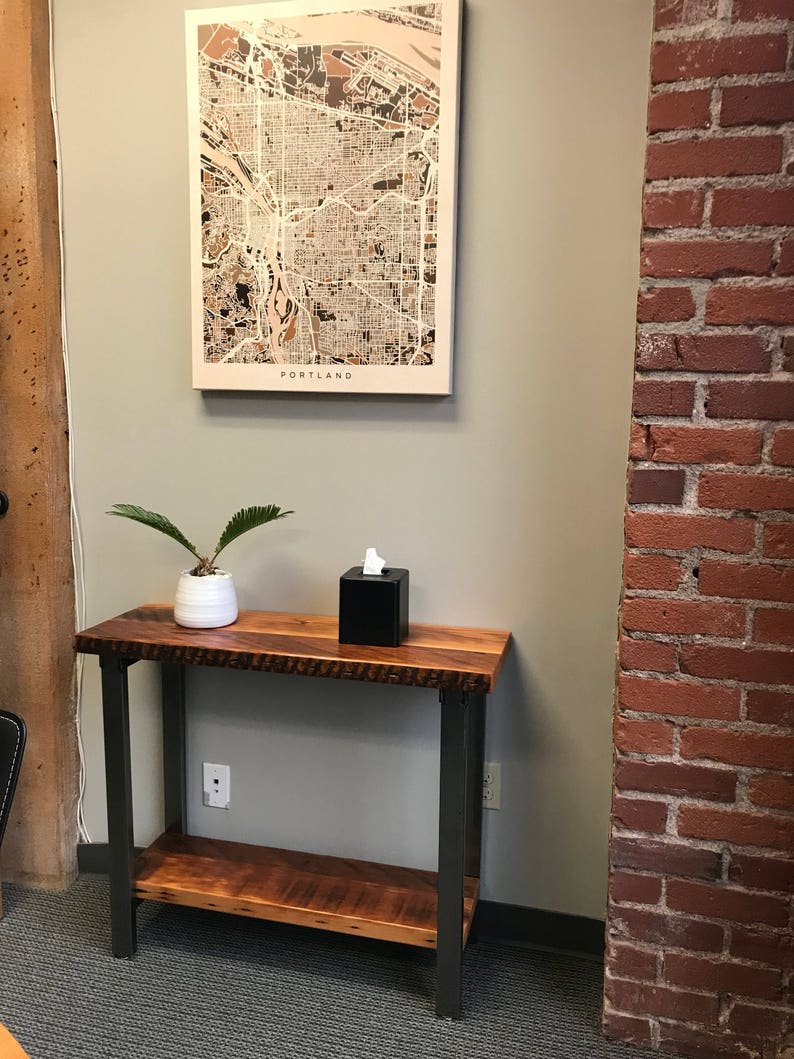 Reclaimed Wood Sofa Table. Industrial Console Table. Media - Etsy