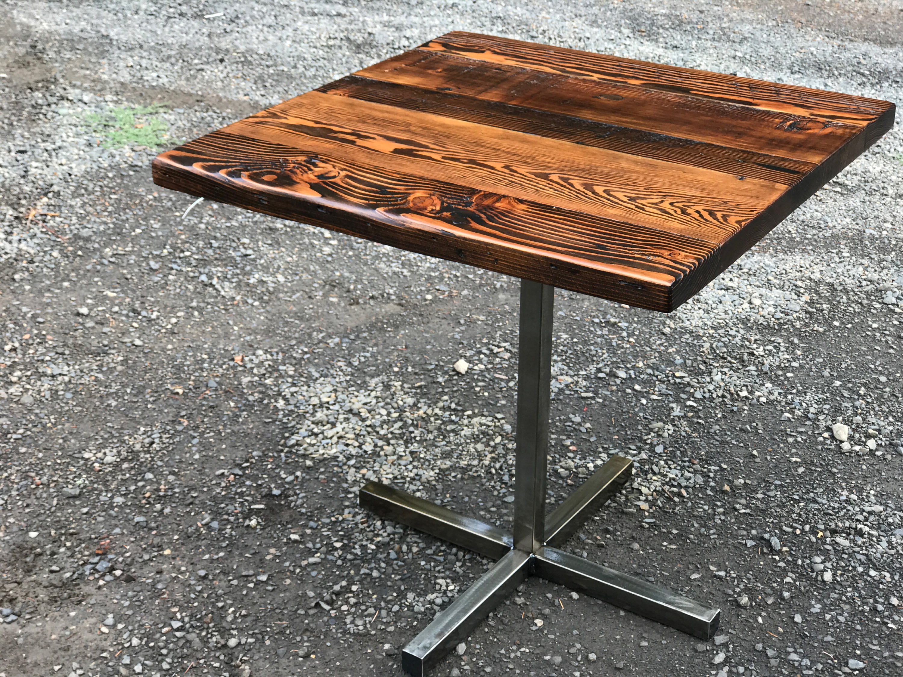 Industrial Pub Table. Bar Table. Reclaimed Wood Table. - Etsy