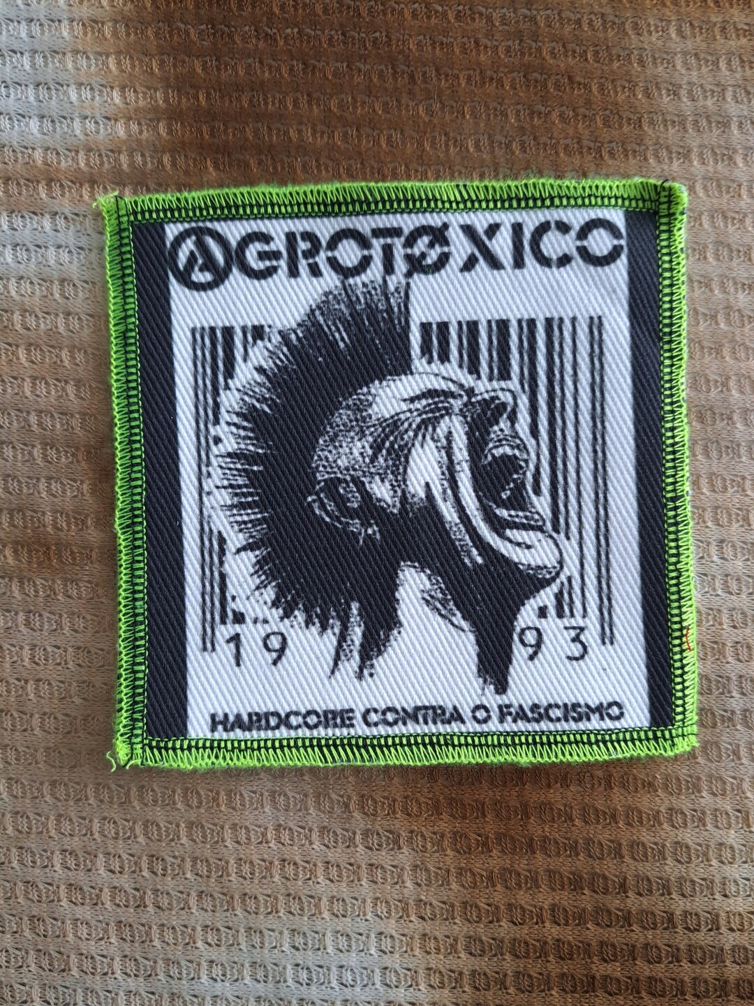 Agrotóxico Patch Green Border Punk Hardcore - Etsy