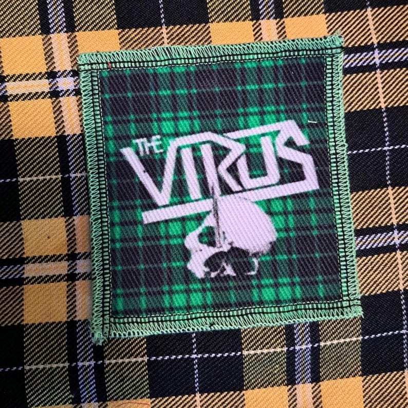 Pequeño parche, el virus, punk - Etsy México