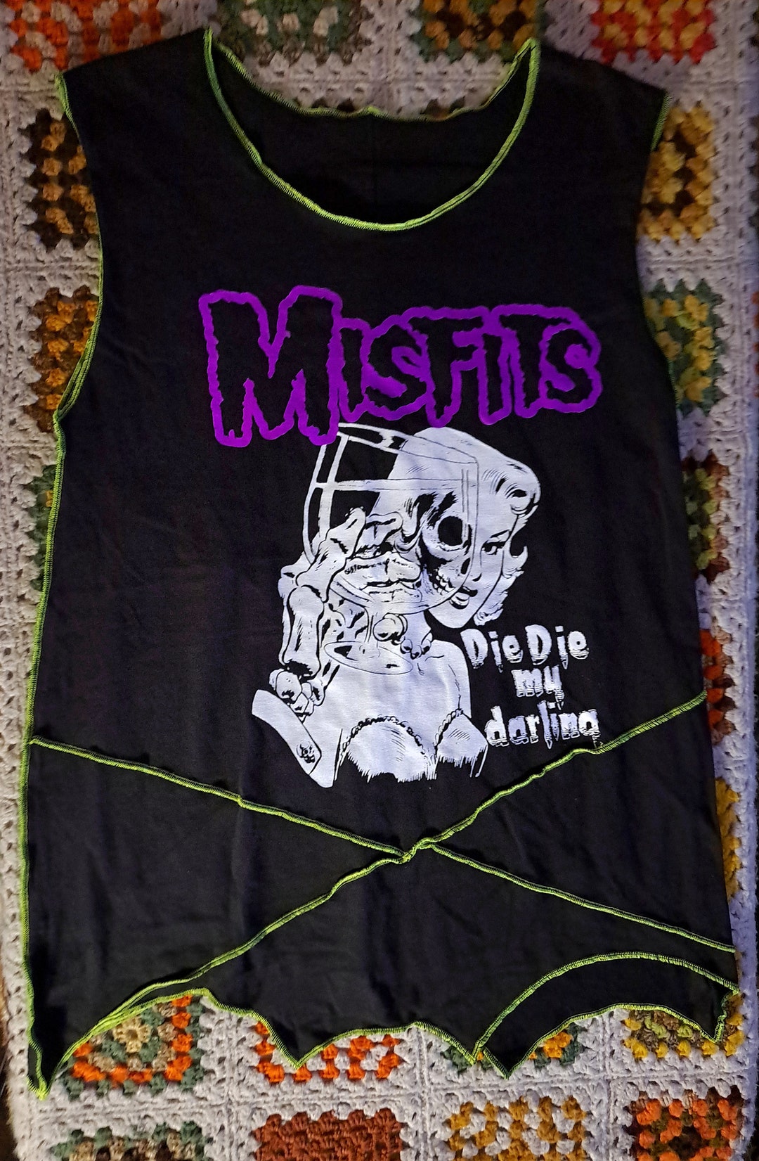 Reconstructed Misfits Shirt, Dress XL, Punk - Etsy