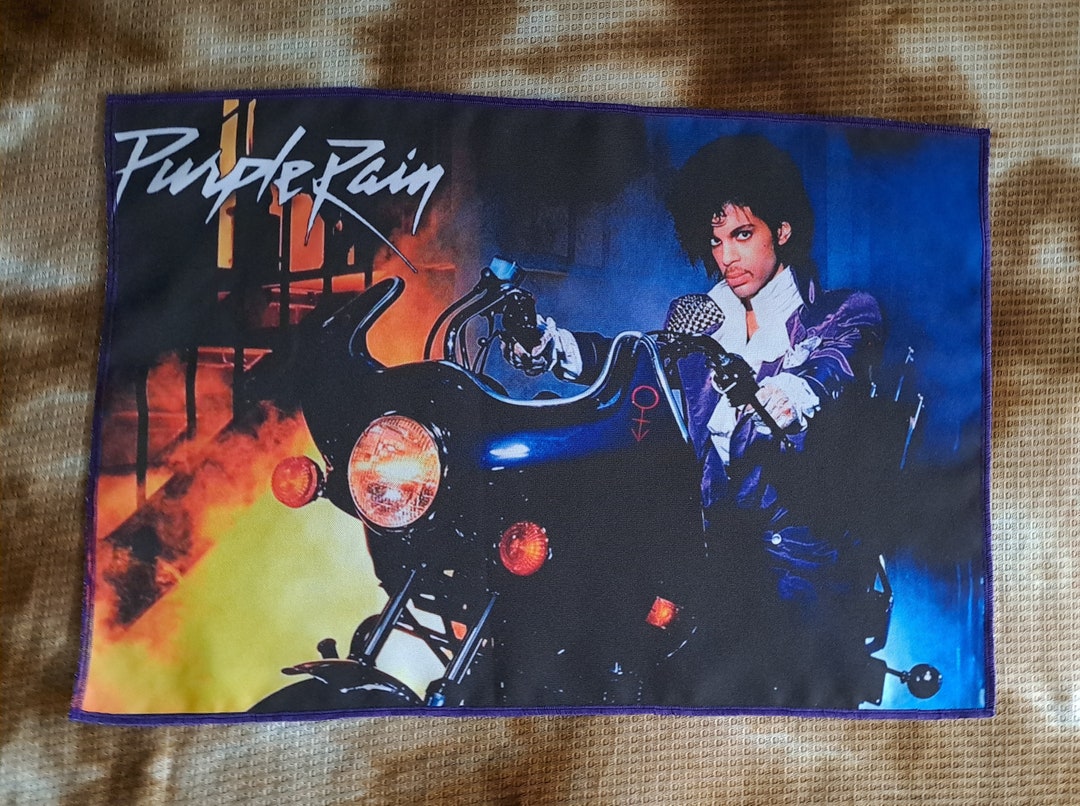 Prince Purple Rain Cloth Poster - Etsy