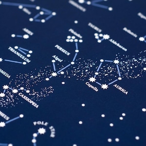 Northern Sky Star Map Print – Constellation Poster, Little Astronomer ...