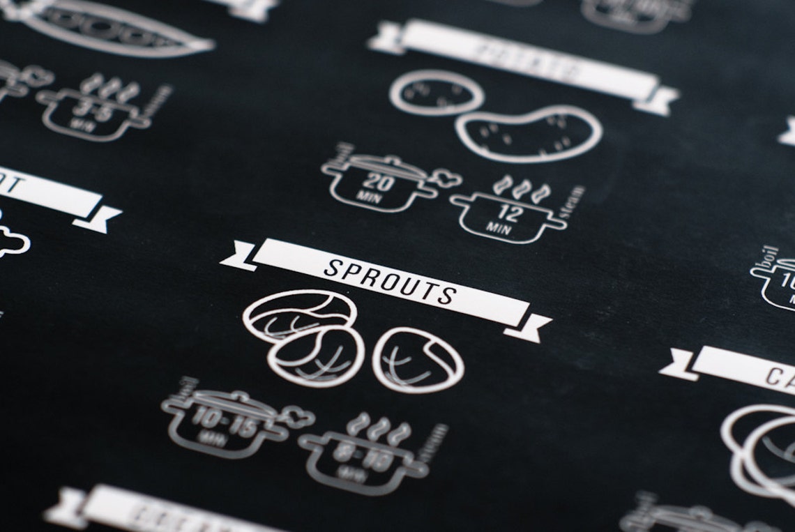 Cooking Times Kitchen Poster Scandinavian Design Art Print - Etsy