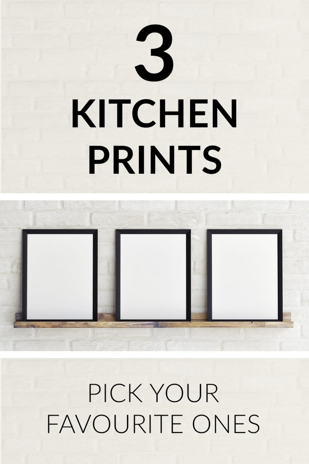Any 3 Kitchen Posters Meat Cuts, Conversions, Types of Knives ...