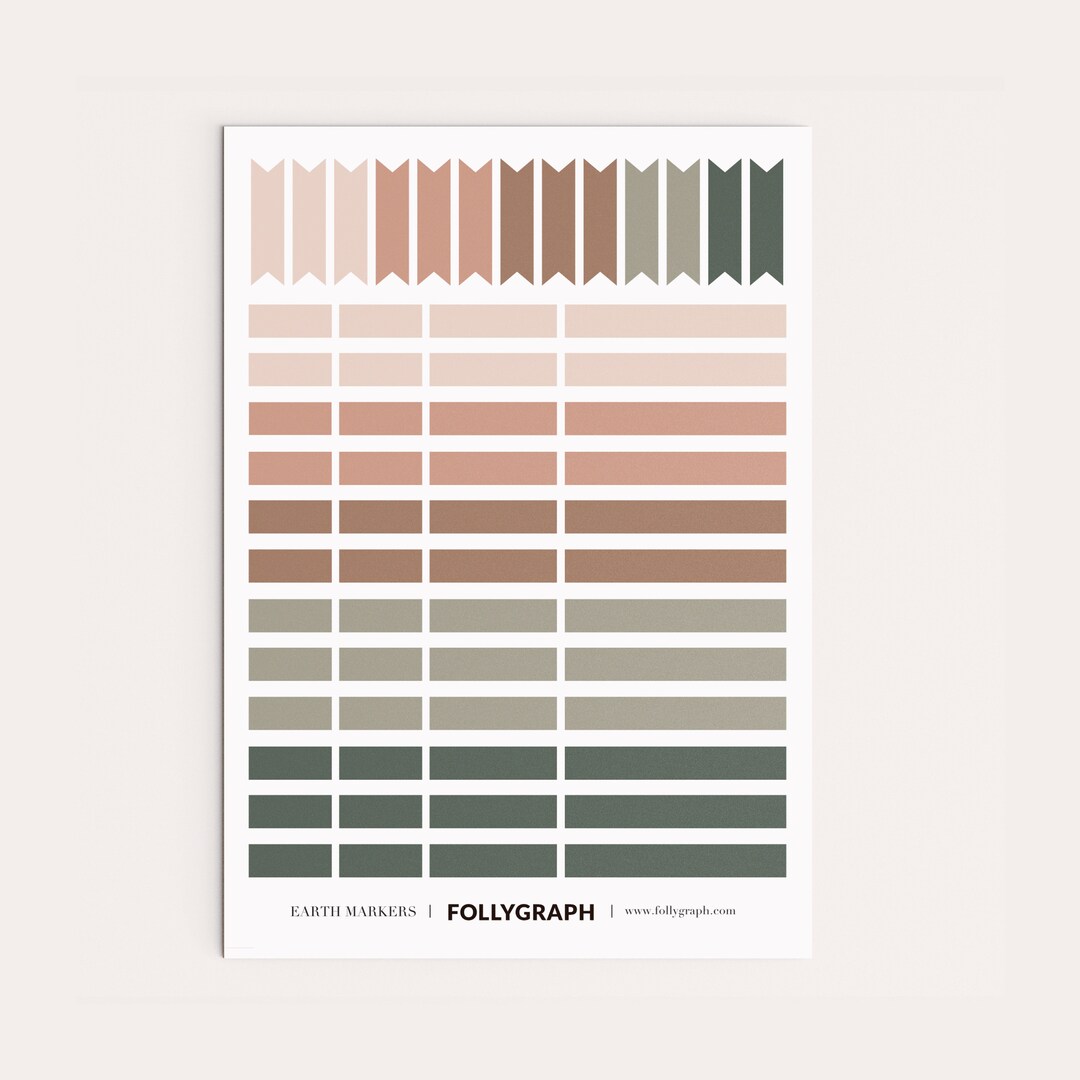 Stickers Earth Markers Sheet With 61 Stickers for Wall Planners ...