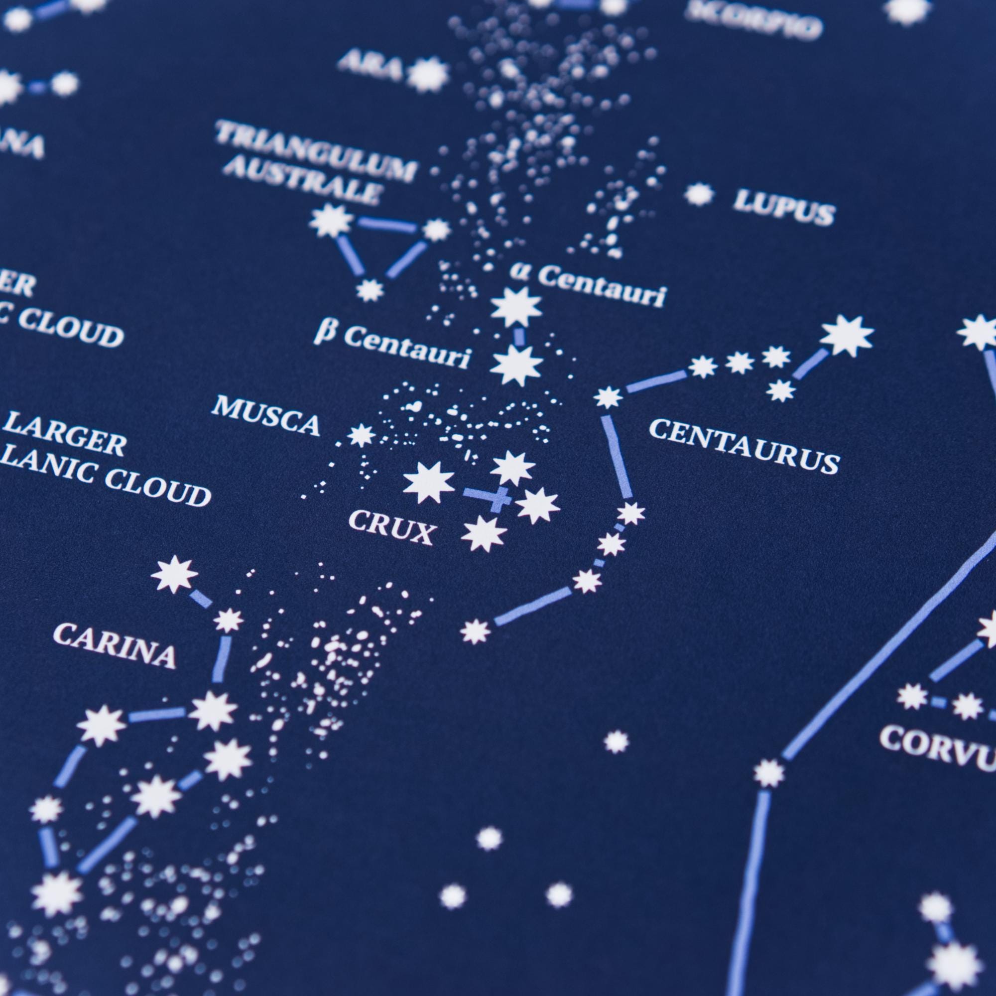 Southern Cross Constellation Map