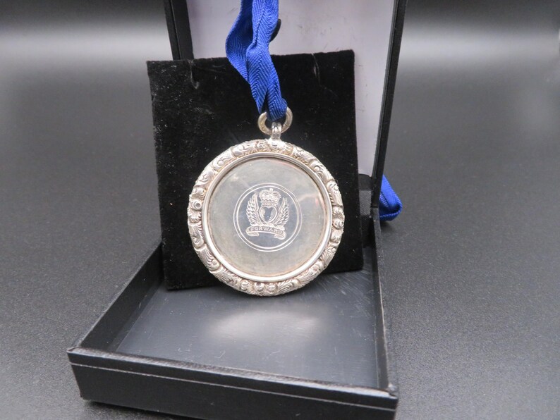 Cased Sterling Silver School Dux Medal 1957, Castle Douglas High School ...