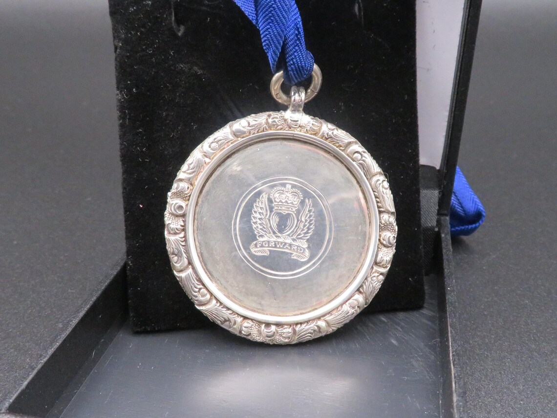 Cased Sterling Silver School Dux Medal 1957, Castle Douglas High School ...