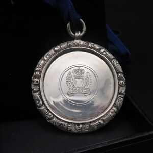 Cased Sterling Silver School Dux Medal 1957, Castle Douglas High School ...
