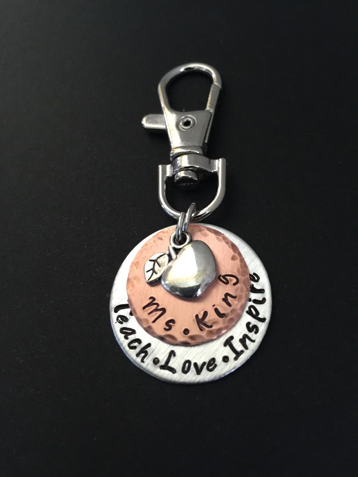 Personalized Teacher key ring-Teacher's Jewelry Teacher | Etsy