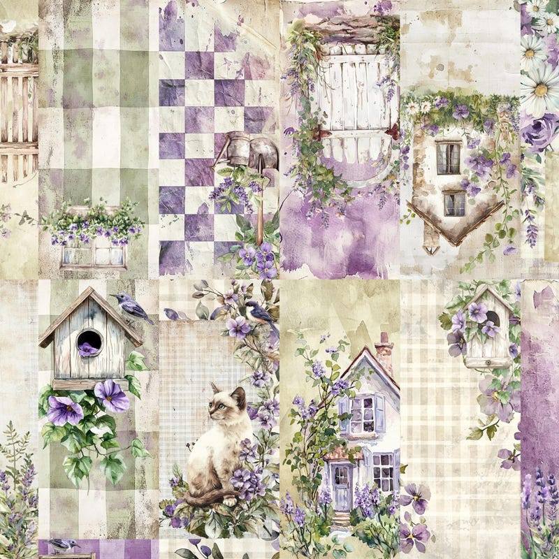 Vintage Violets Postcards - Etsy
