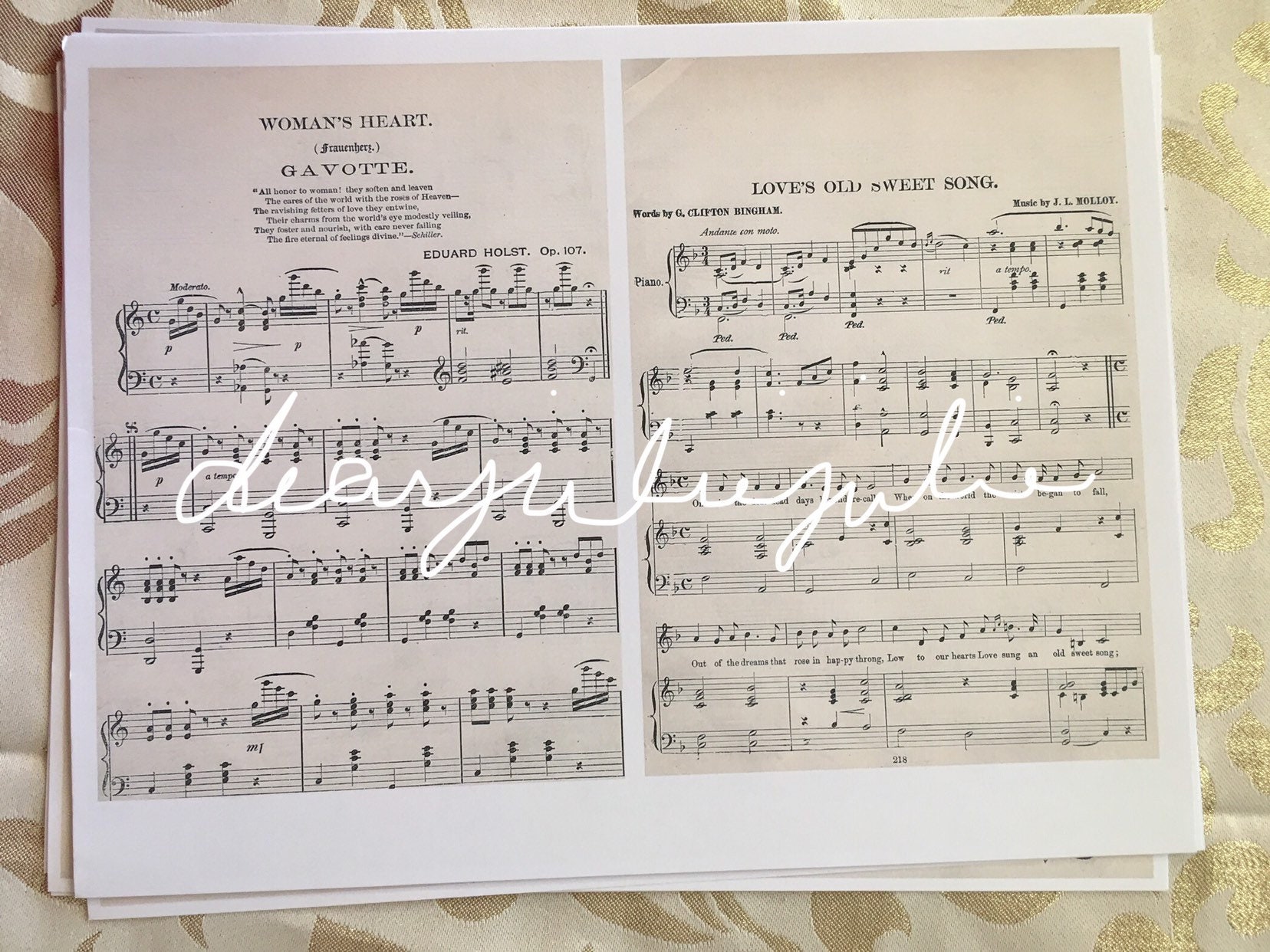 Digital - Music - Old Fashioned Love Songs Music Pages & Ehemera ...