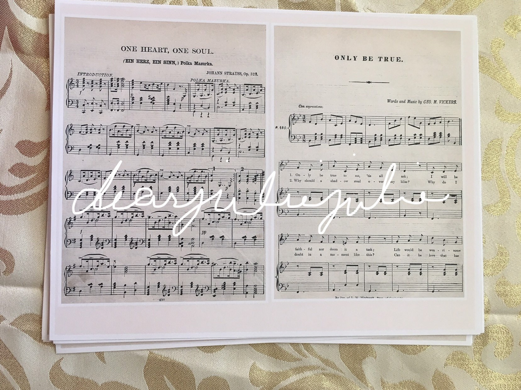 Digital - Music - Old Fashioned Love Songs Music Pages & Ehemera ...