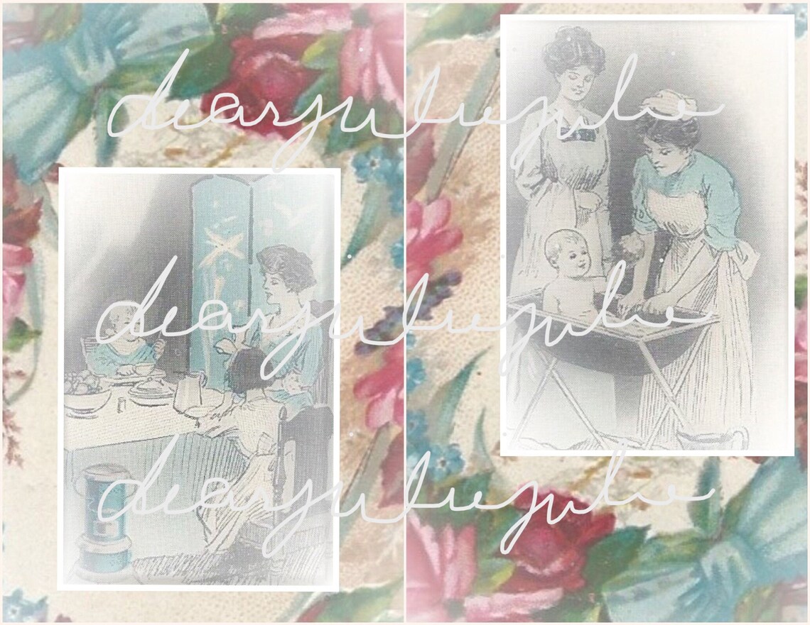 Digital A day in the Life journal pages & ephemera digital | Etsy