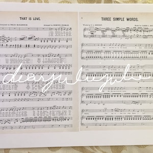 Digital - Music - Old Fashioned Love Songs Music Pages & Ehemera ...