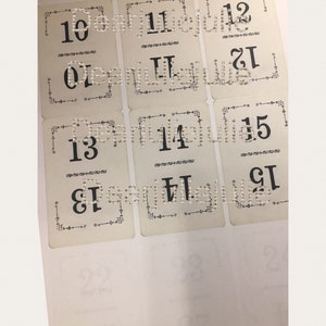 Digital- Flinch Number Cards 1 - 31... Digital Antique Flinch Playing ...