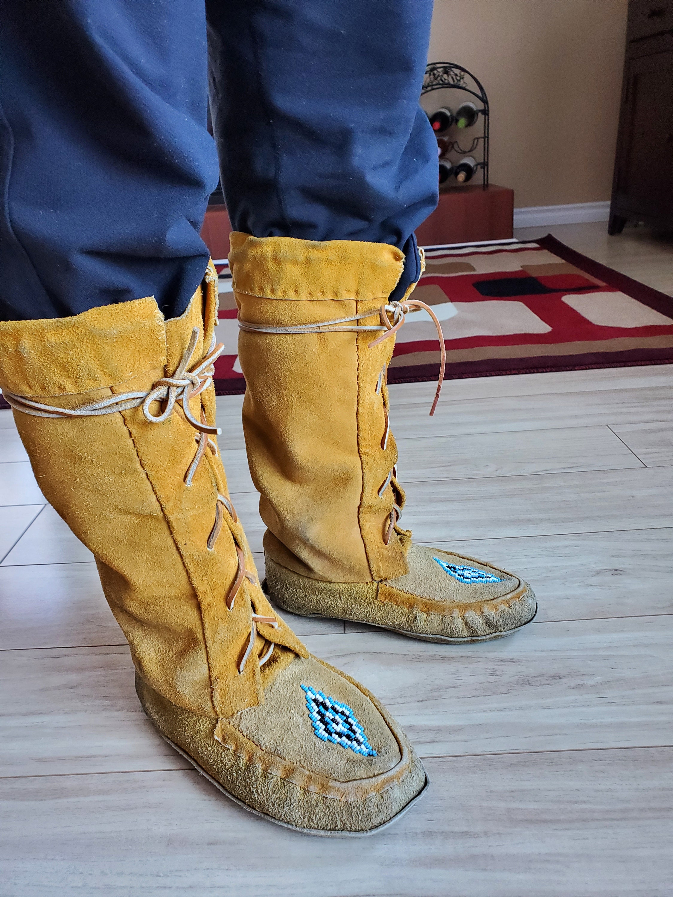 Beaded Moccasin Boots