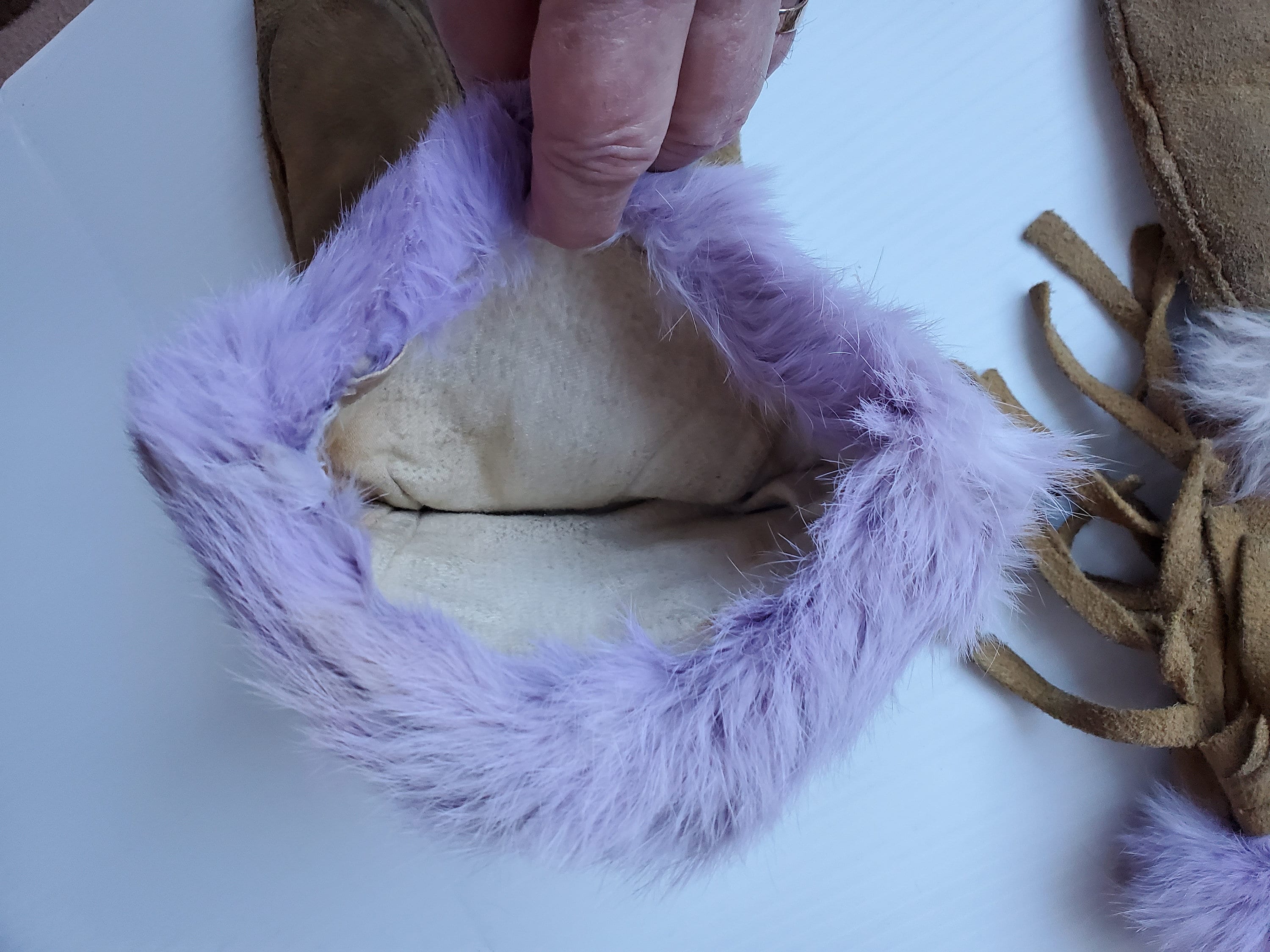 Vintage Indigenous Hand Made Beaded & Fringed Leather Mitts - Etsy