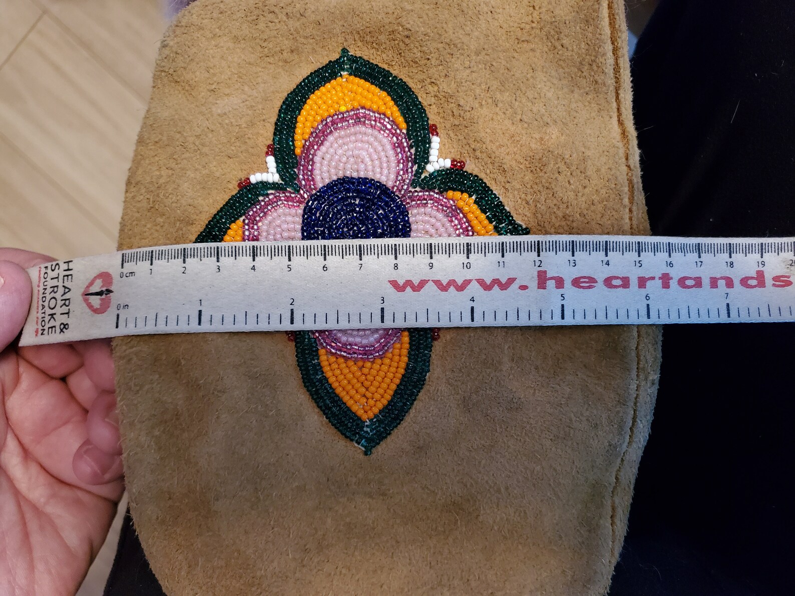 Vintage Indigenous Hand Made Beaded & Fringed Leather Mitts - Etsy