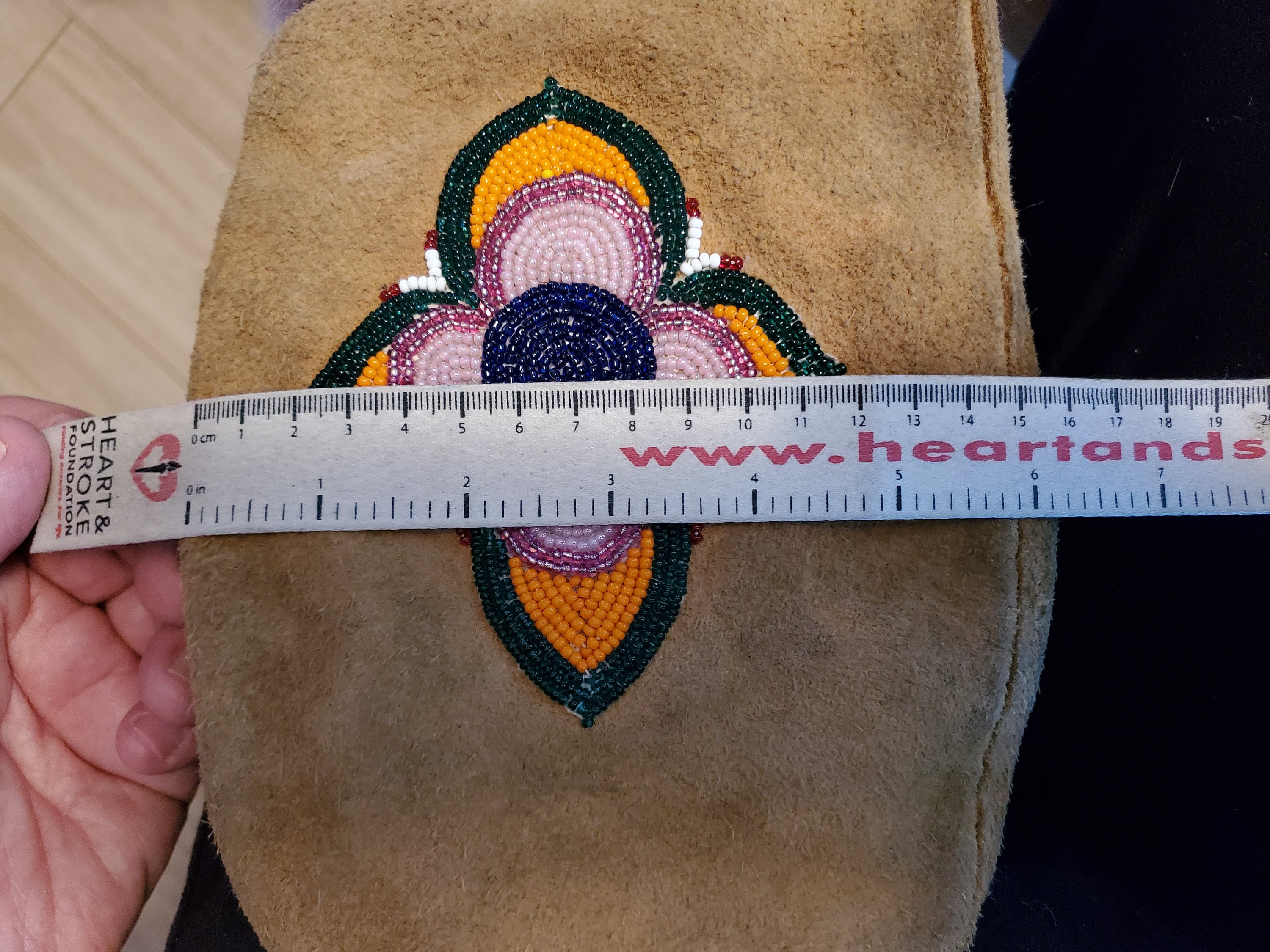 Vintage Indigenous Hand Made Beaded & Fringed Leather Mitts - Etsy