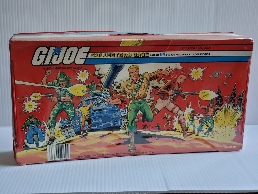 GI JOE Collectors Case Suitcase for 24 Figures Tara Toy 1984 Made USA ...