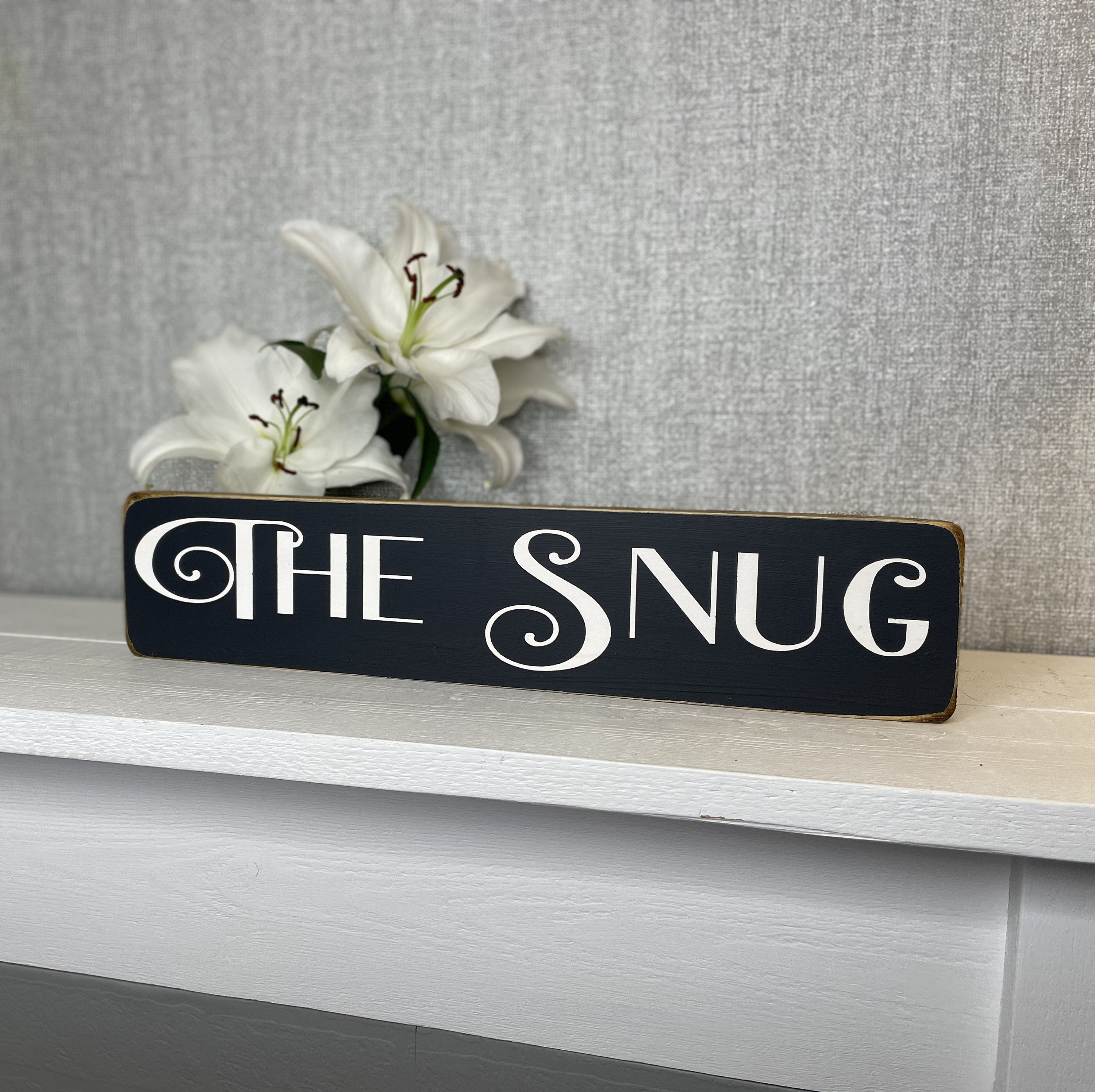 The Snug cosy beautiful handmade sign for your home Home | Etsy