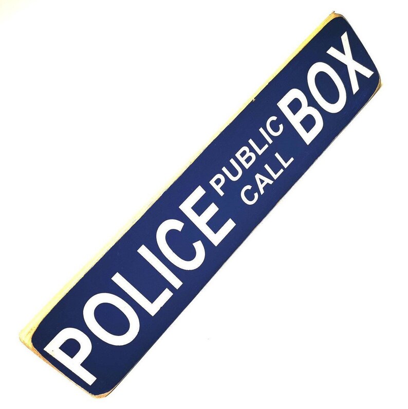Police Public Call Box Blue Modern Design Handmade Sign Home - Etsy UK
