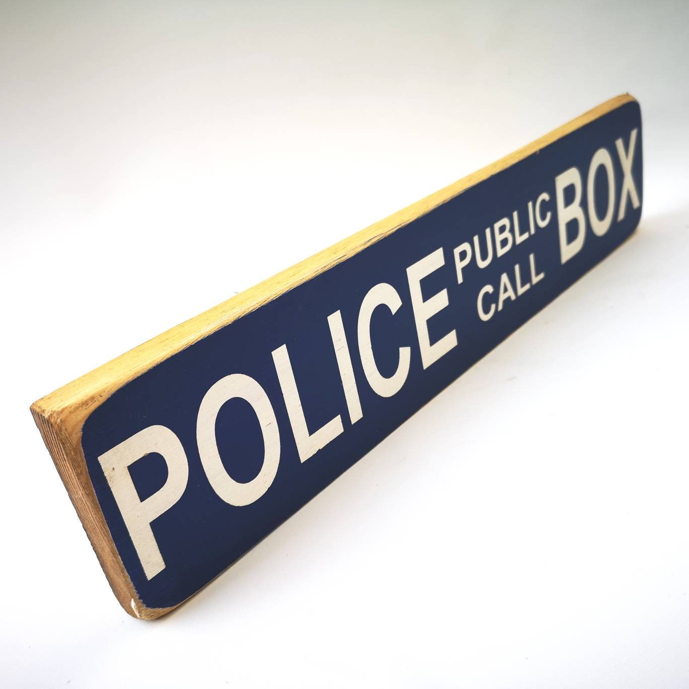 Police Public Call Box Blue Modern Design Handmade Sign Home - Etsy UK