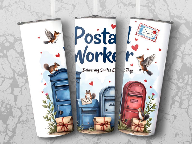 Postal Worker Tumbler Wrap: Mail Carrier Gift (digital Download) - Etsy