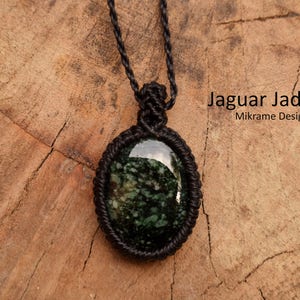 Jade Necklace,macrame Necklace,everyday Necklace,macrame Jadeite ...