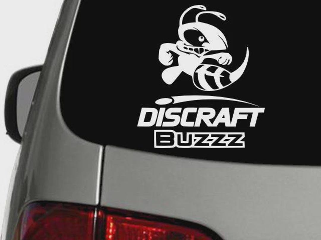 DISCRAFT BUZZ Disc Golf Vinyl Decal Car Wall Window Sticker Choose Size ...