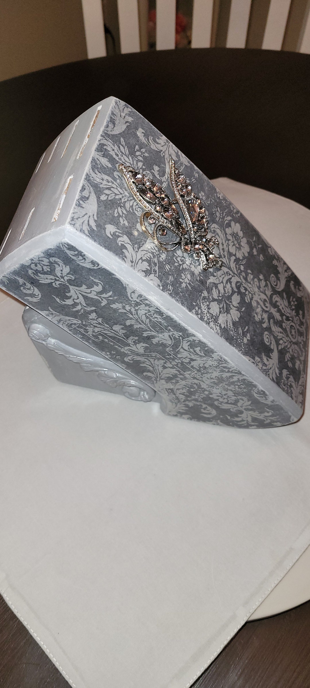 Shabby Chic Bling Knife Block - Etsy