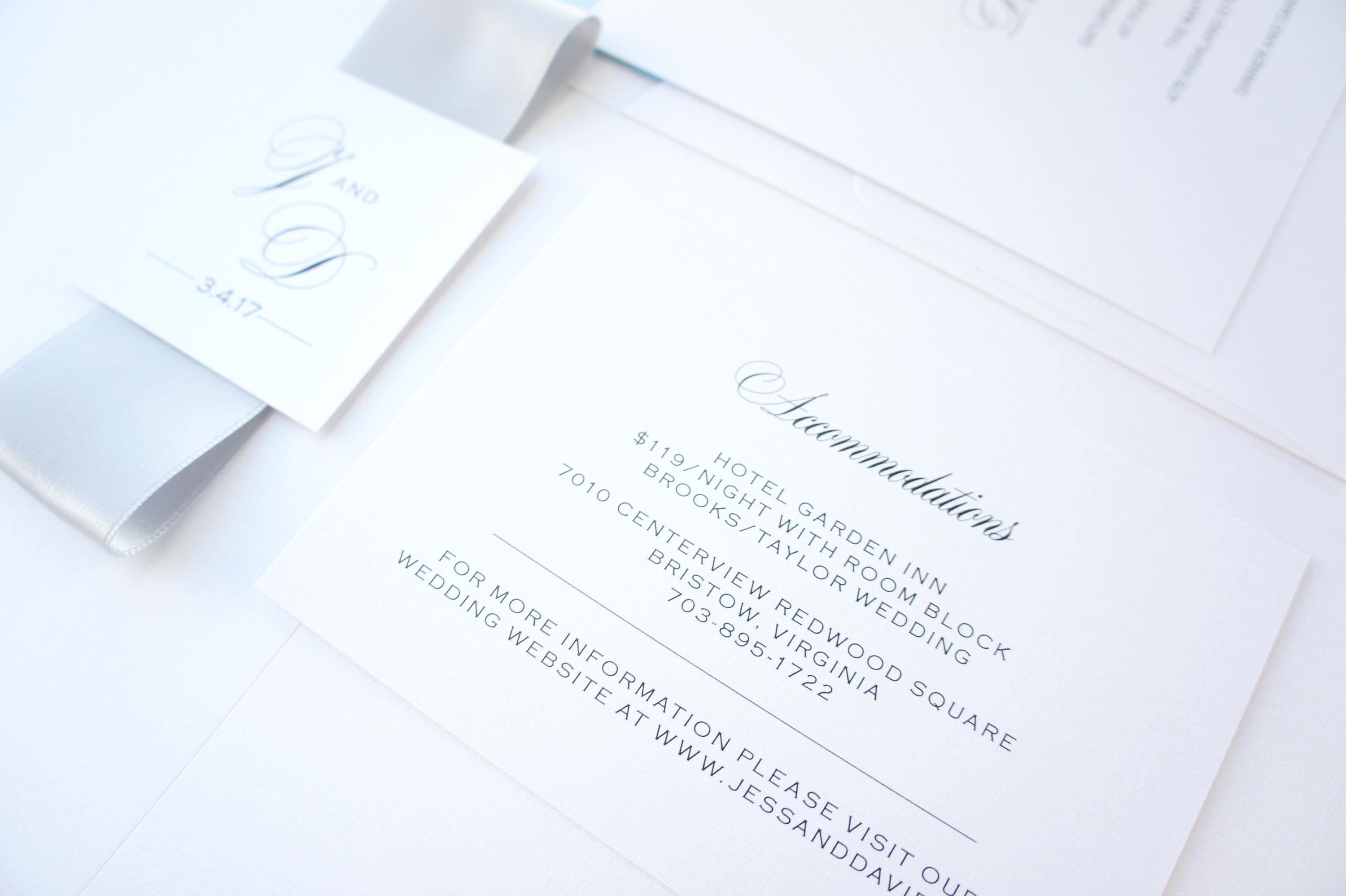 Traditional Wedding Invitations, Formal Wedding Invitation Set, Blue ...