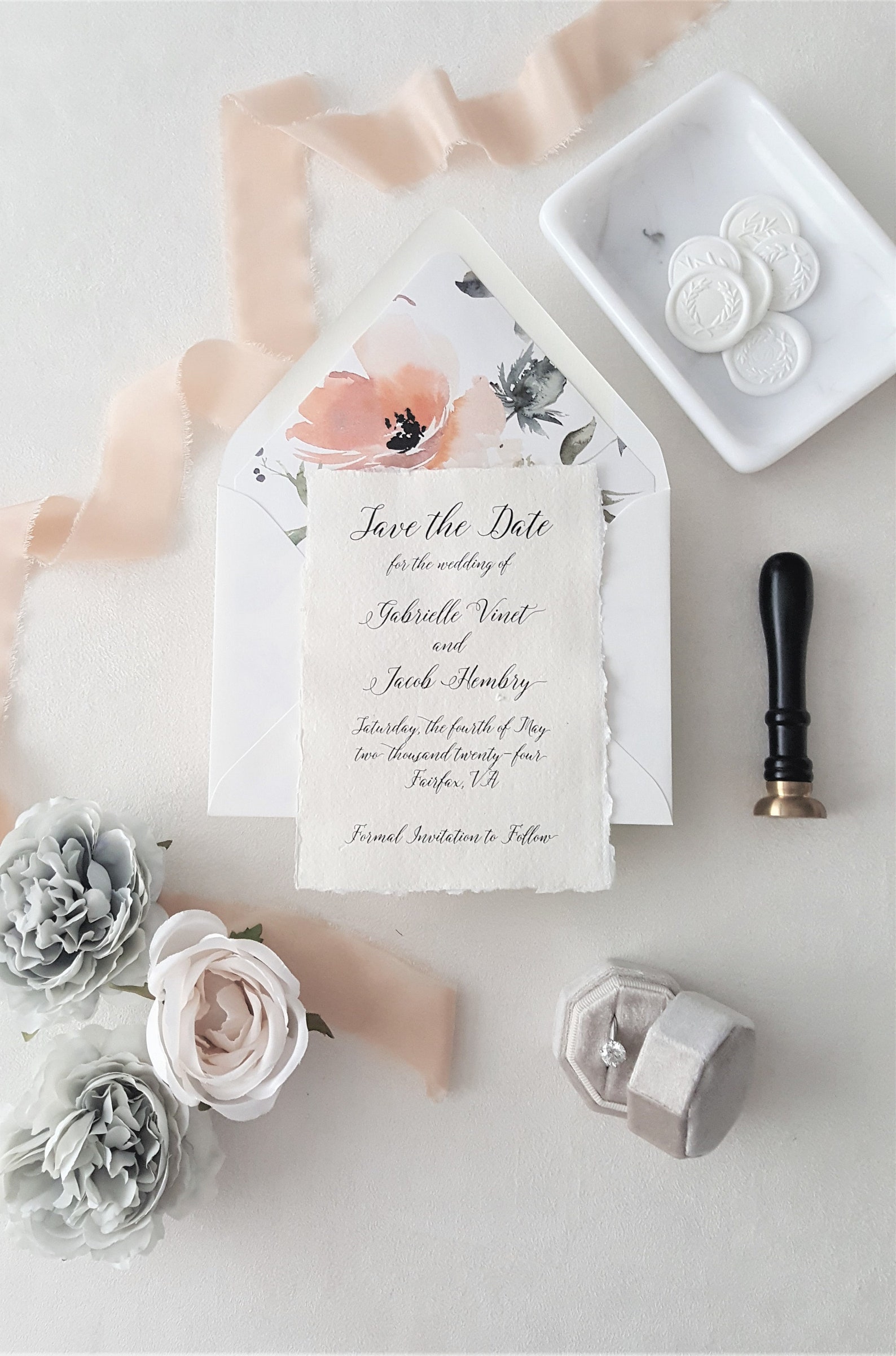 Handmade Paper Printing Service Invitation Card Printing, Save the Date ...