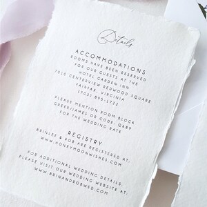 Deckle Edge Wedding Invitation Suite: Purple Ribbon & Wax Seal - Etsy