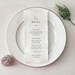 Formal Wedding Menu Cards, Elegant Dinner Menus Printed on Deckled ...