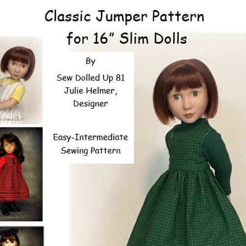 Classic Jumper PDF PATTERN for 16 Slim Dolls - Etsy