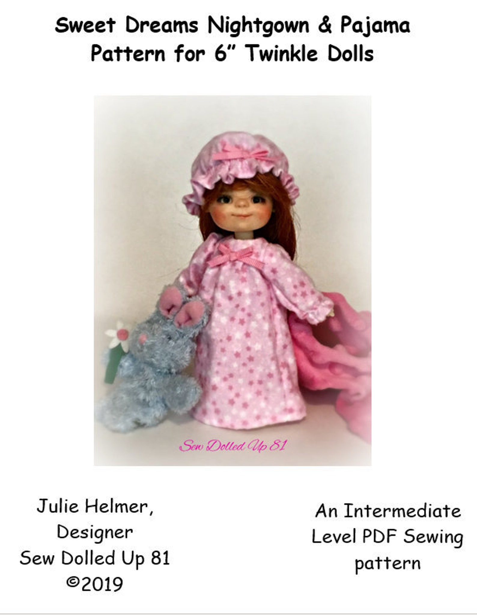 Sweet Dream Nightgown PATTERN for Twinkle Sized Dolls | Etsy