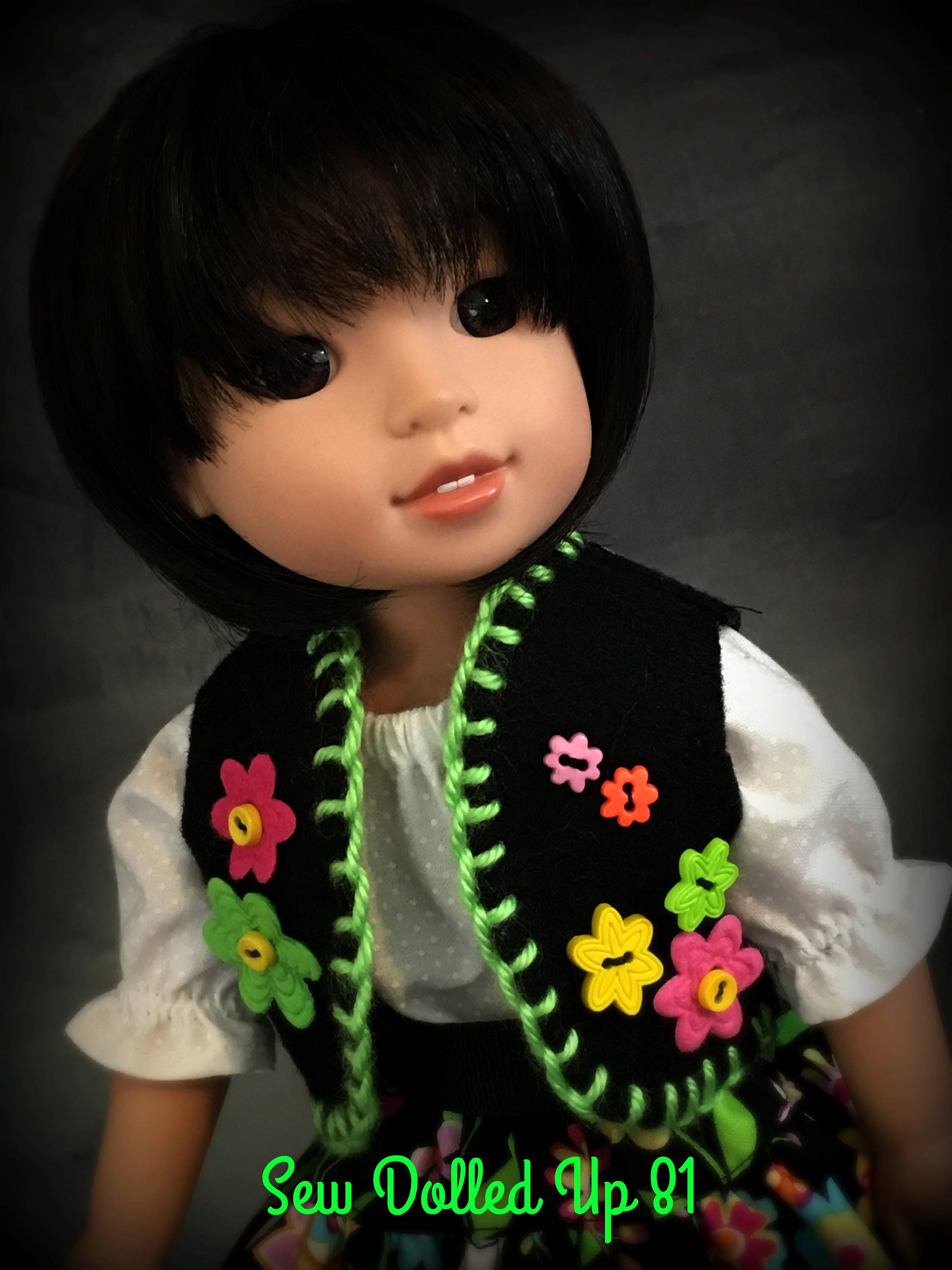 Basic Beret and Vest PATTERN for 14 Dolls | Etsy