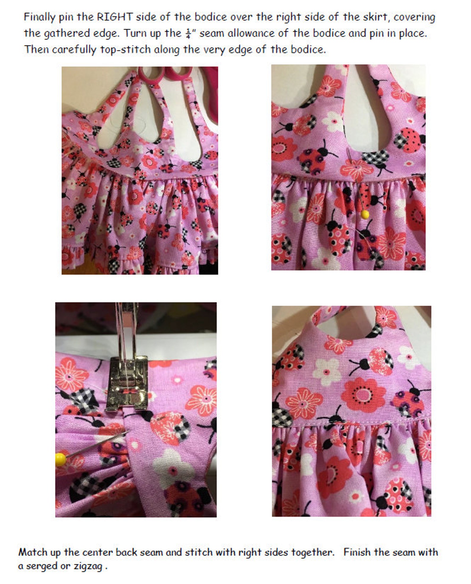 REVISED Jiffy Jumper & Sundress PATTERN for 14.5 and 15 Inch Dolls - Etsy