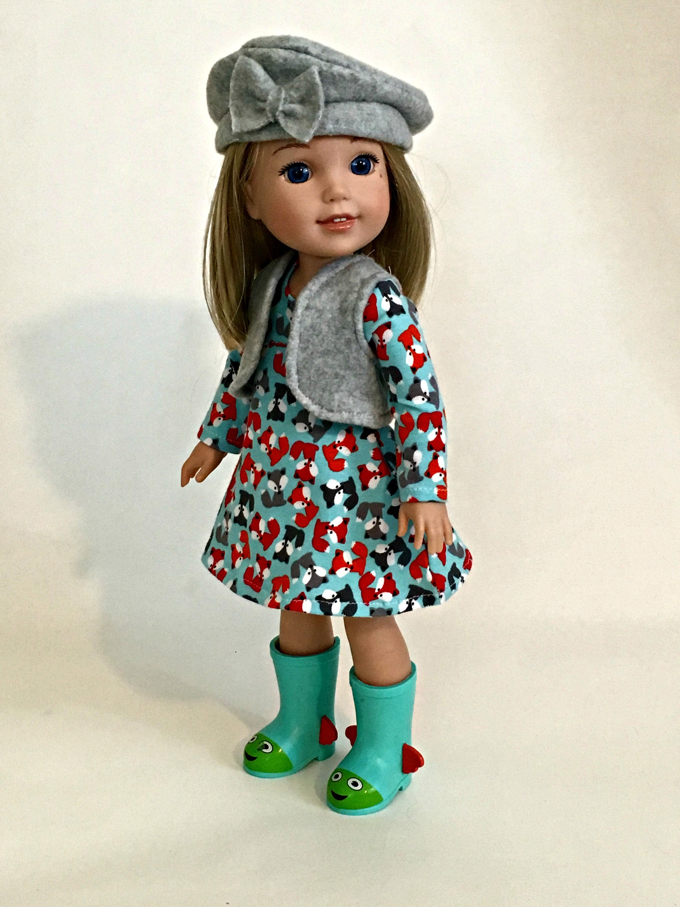 Basic Beret and Vest PATTERN for 14 Dolls | Etsy