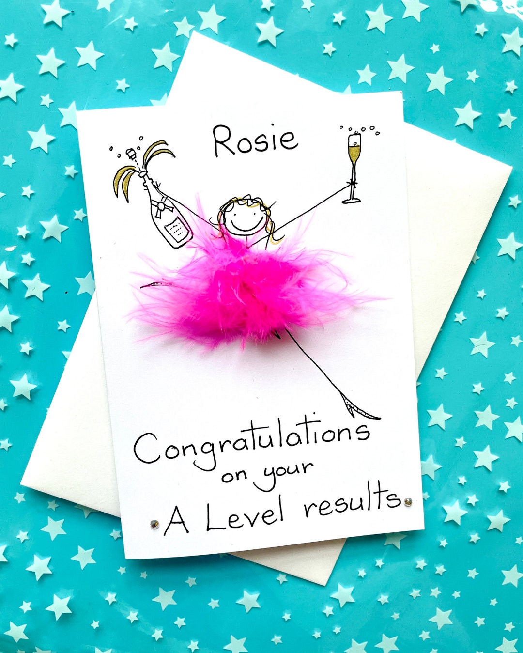 Personalised A Level 3D Congratulations Card for Her, Unique, Quality ...