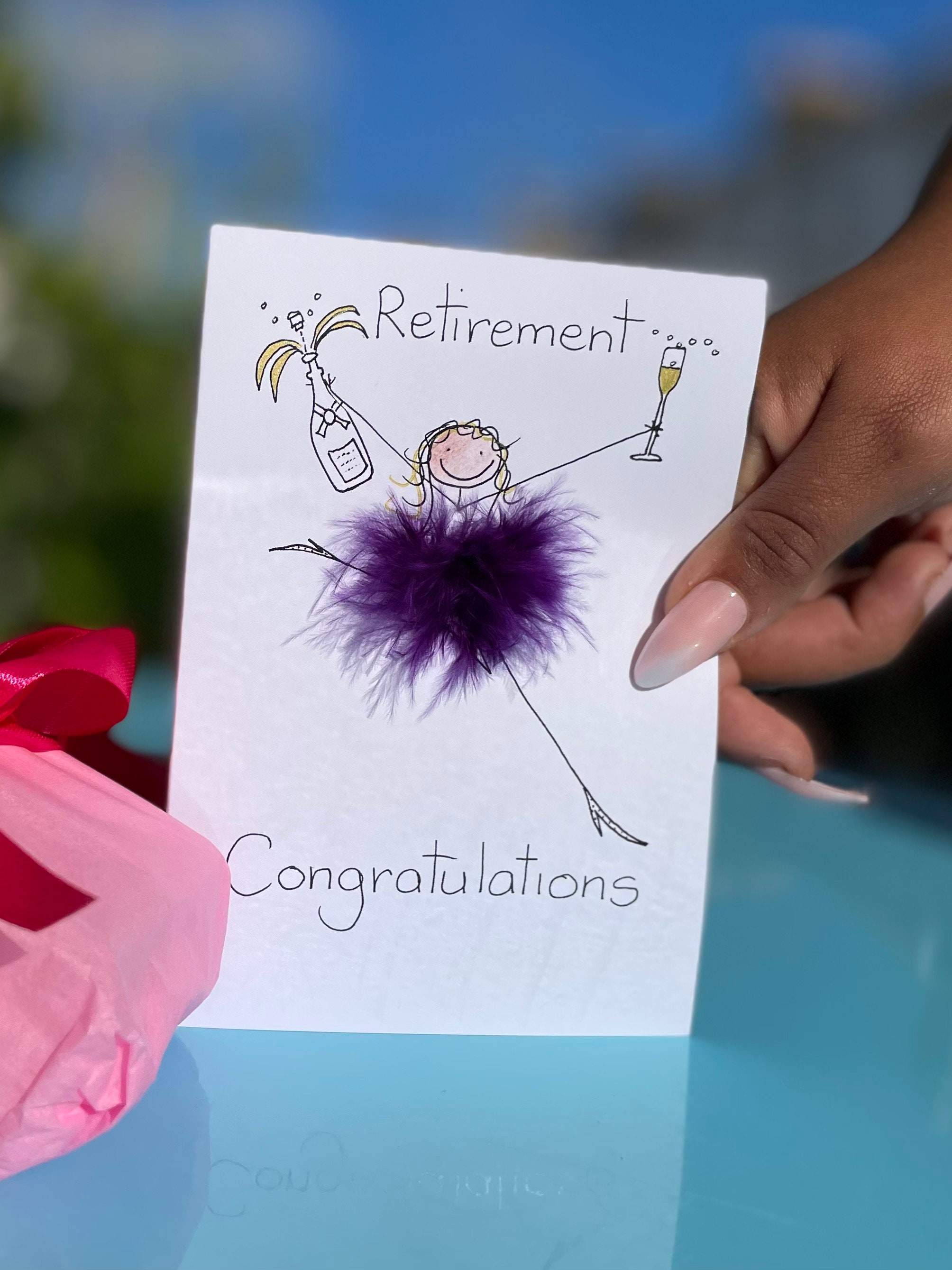 Personalised 3D Retirement Card for Her - Etsy