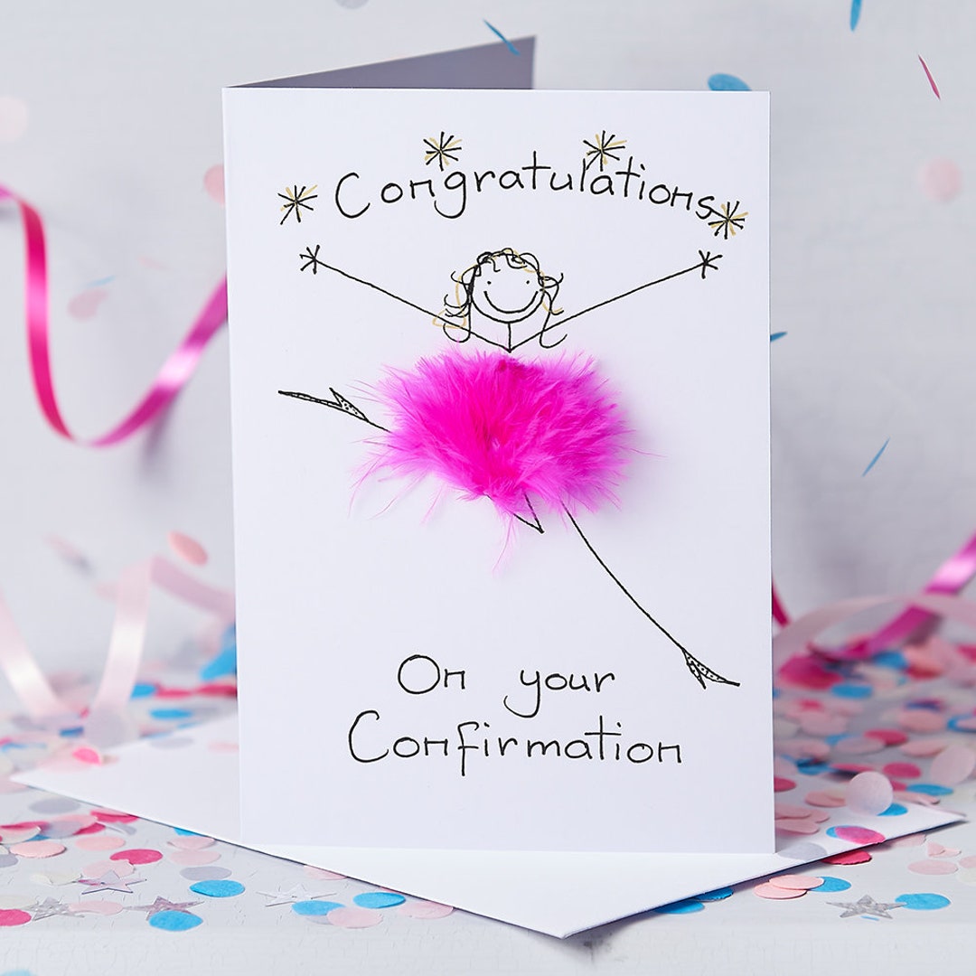 Confirmation 3D Card Handmade Personalised, Unique, Fun, Quality - Etsy