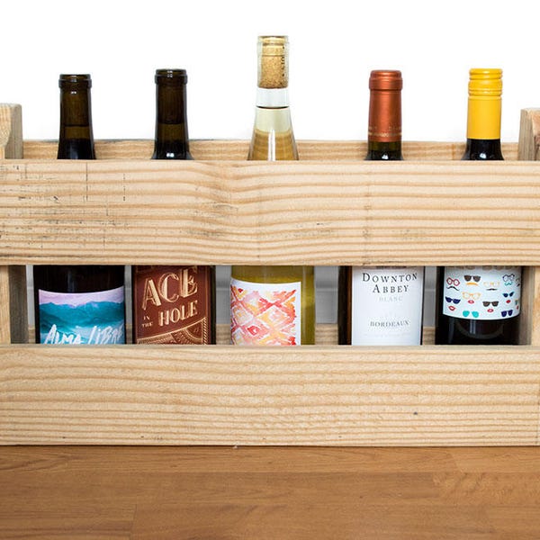 Rustic Wine Rack - Etsy