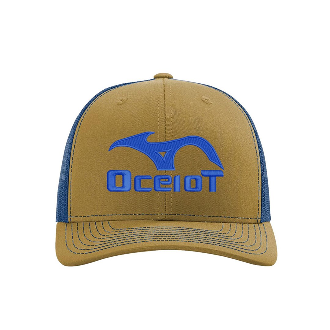 Ocelot - Trucker Hats - Biscuit With Blue - Etsy