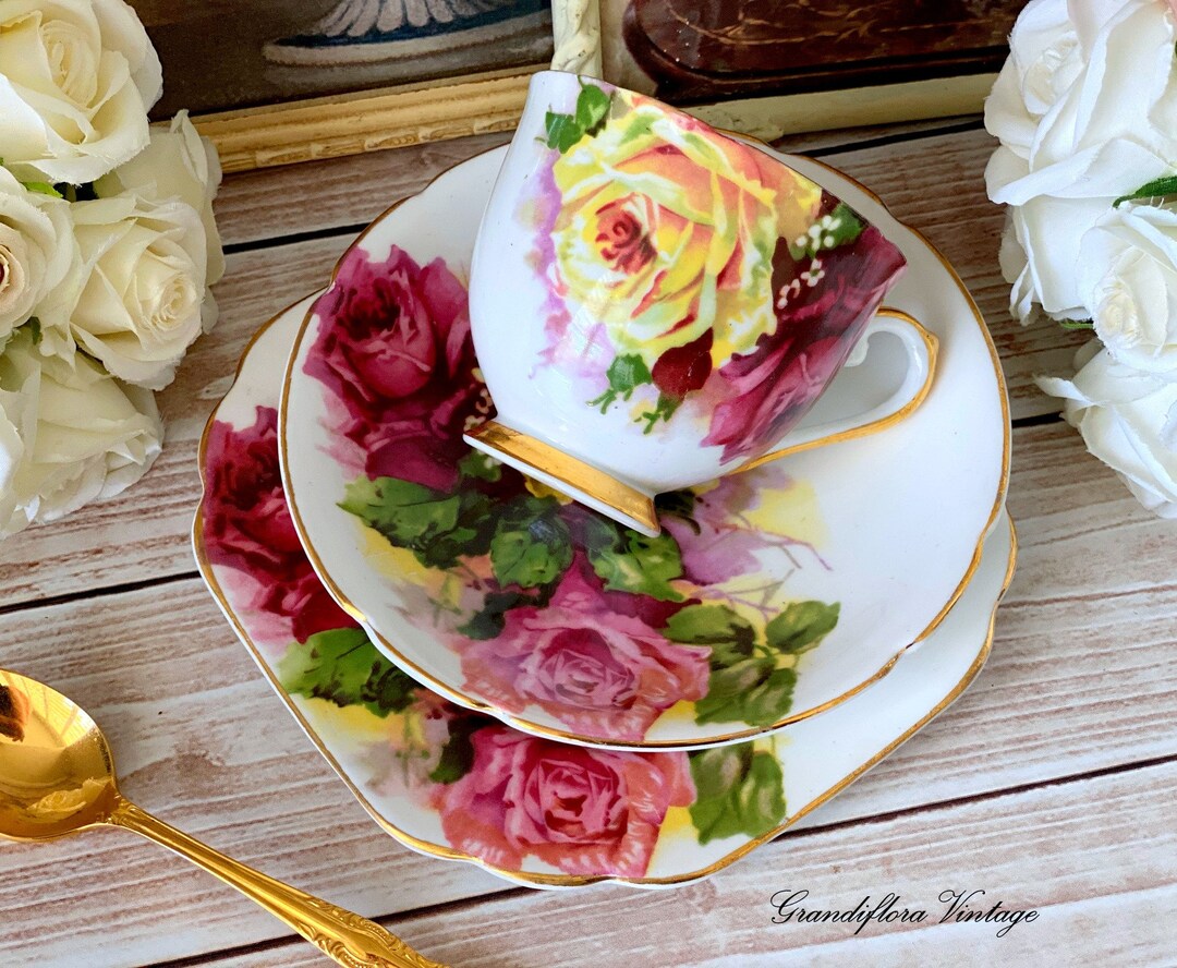 A Lovely Vintage English Stanley Tea Cup Trio Set, Teacup, Saucer AND ...